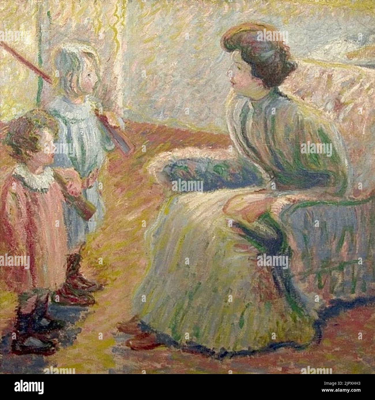 Theodoreearl-butler suzanne and her children Stock Photo - Alamy