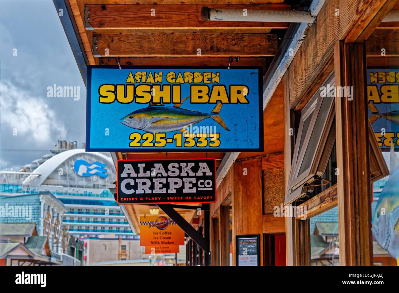 KETCHIKAN, ALASKA - May 26, 2022: Ketchikan is the southeasternmost ...
