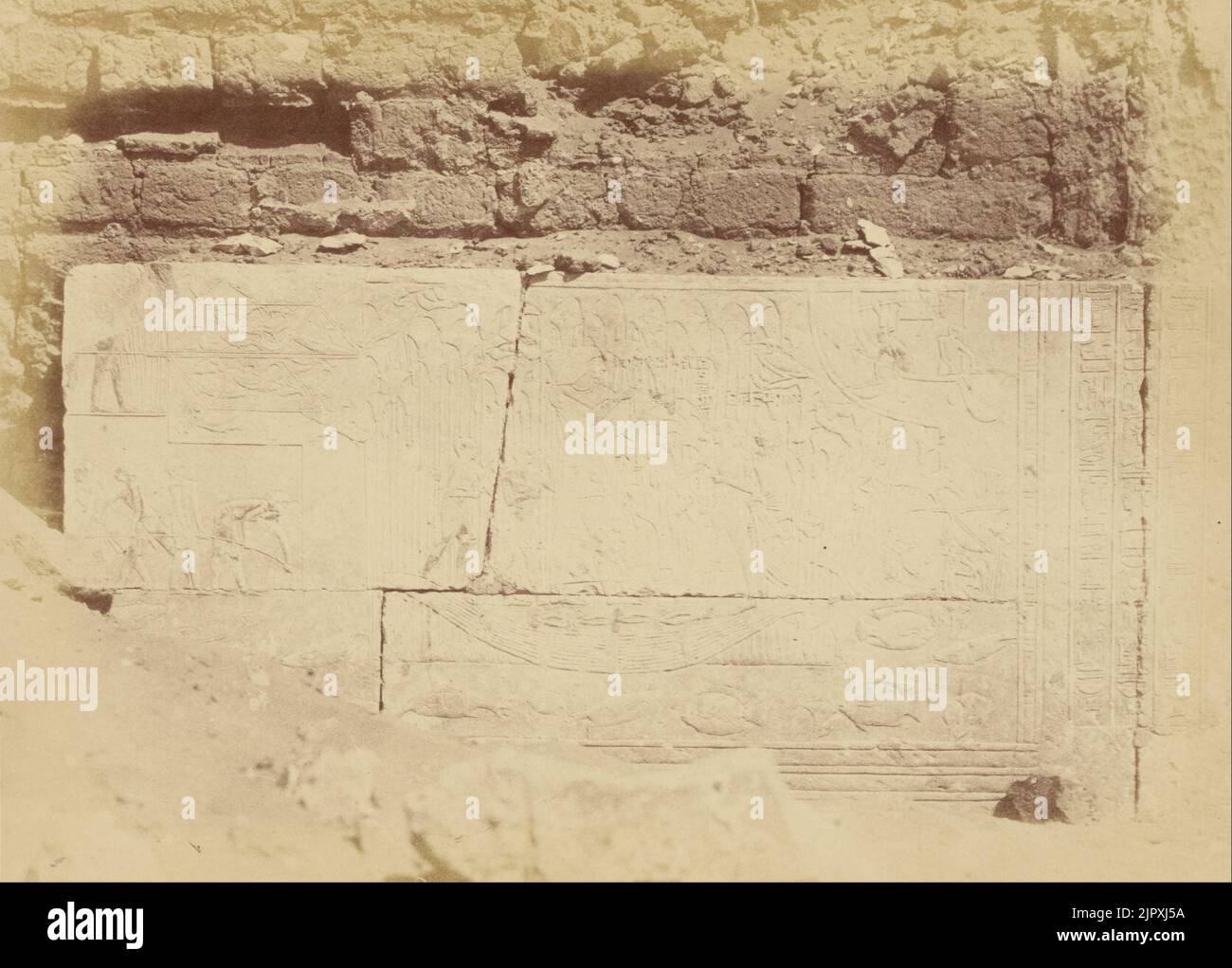 Théodule Devéria (French - (Sakkarah, Inscriptions of Ptah-Mes' Tomb ...