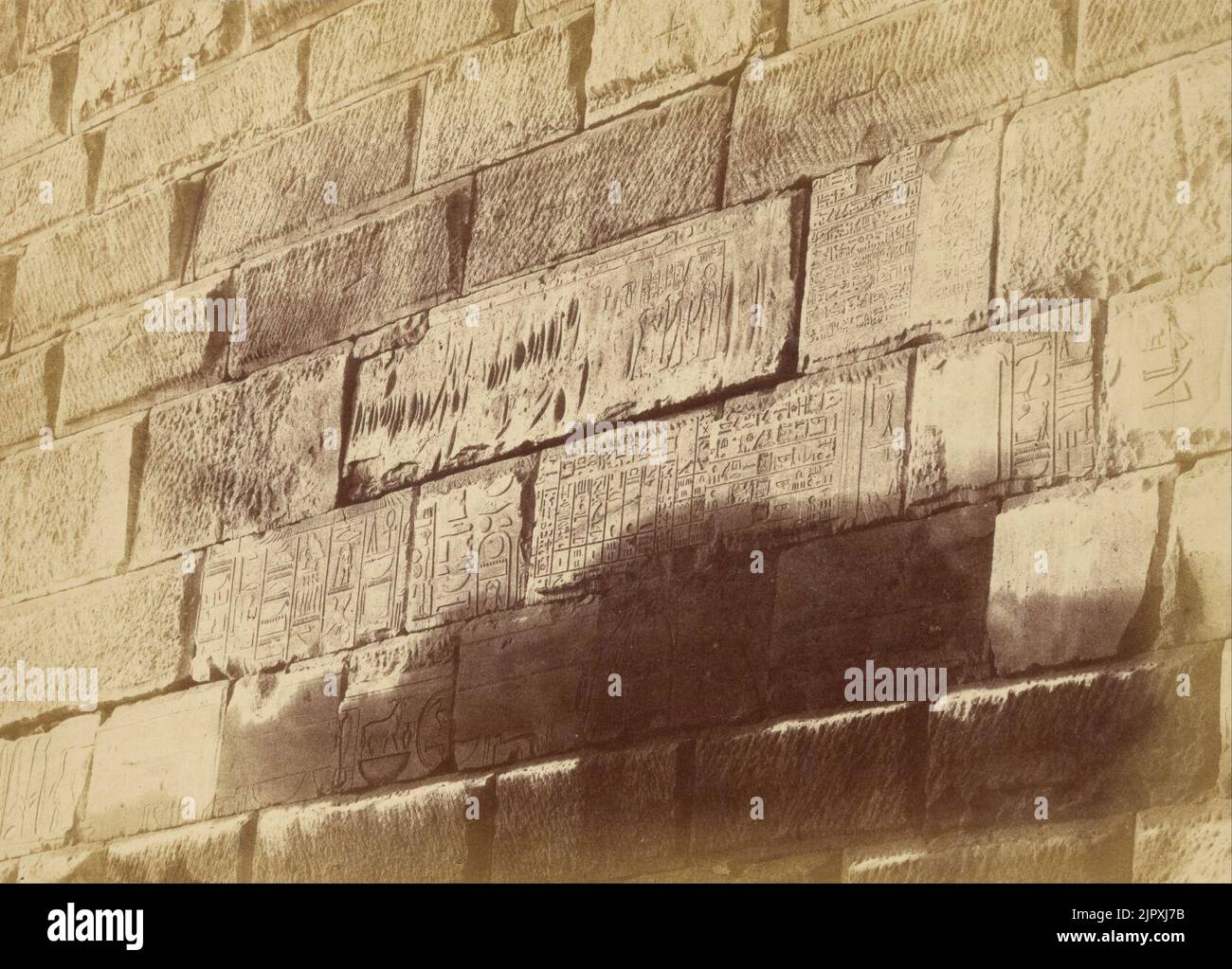 Théodule Devéria (French - (Hieroglyphic Inscriptions at Elephanta ...