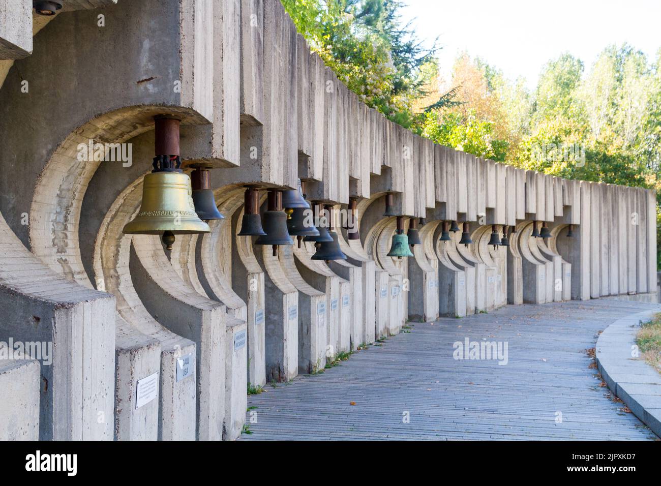 Bell Park Sofia includes a bell tower and more than 70 bells from ...