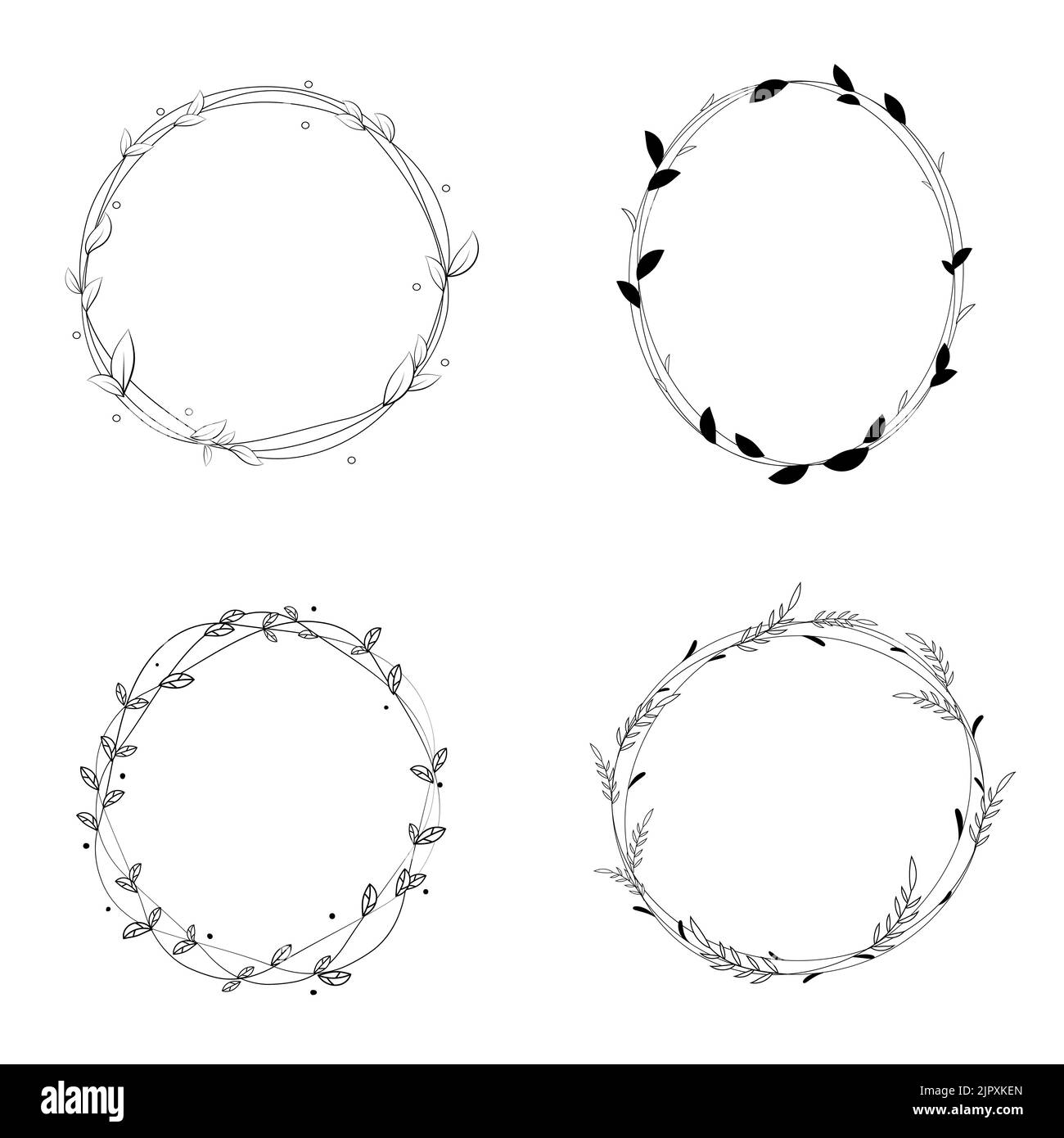 Wedding vector greeting card Black and White Stock Photos & Images - Alamy