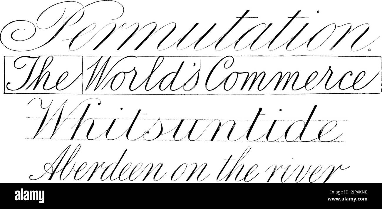 Theory and Practice of Handwriting-022-Fig 3 Stock Photo - Alamy