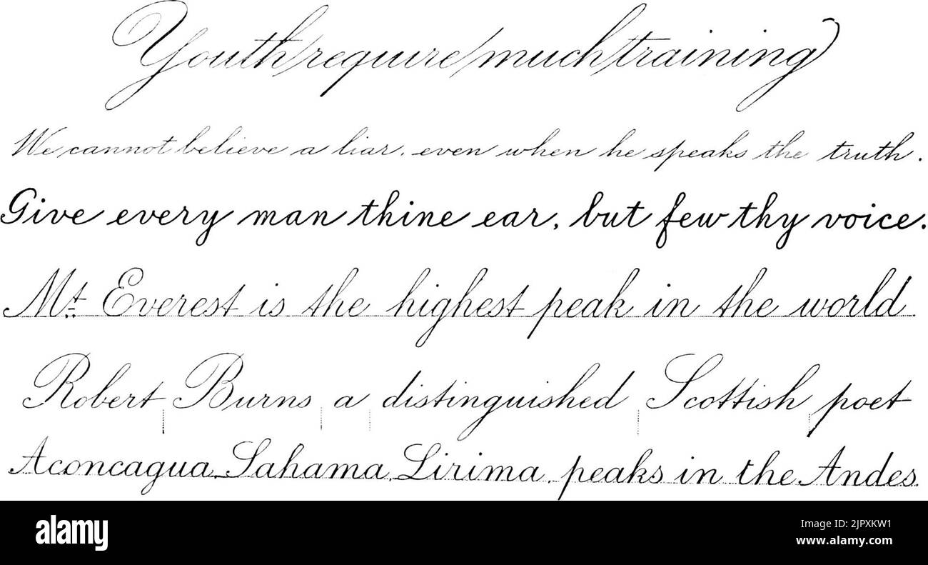 Theory and Practice of Handwriting-024-Fig 5 Stock Photo - Alamy