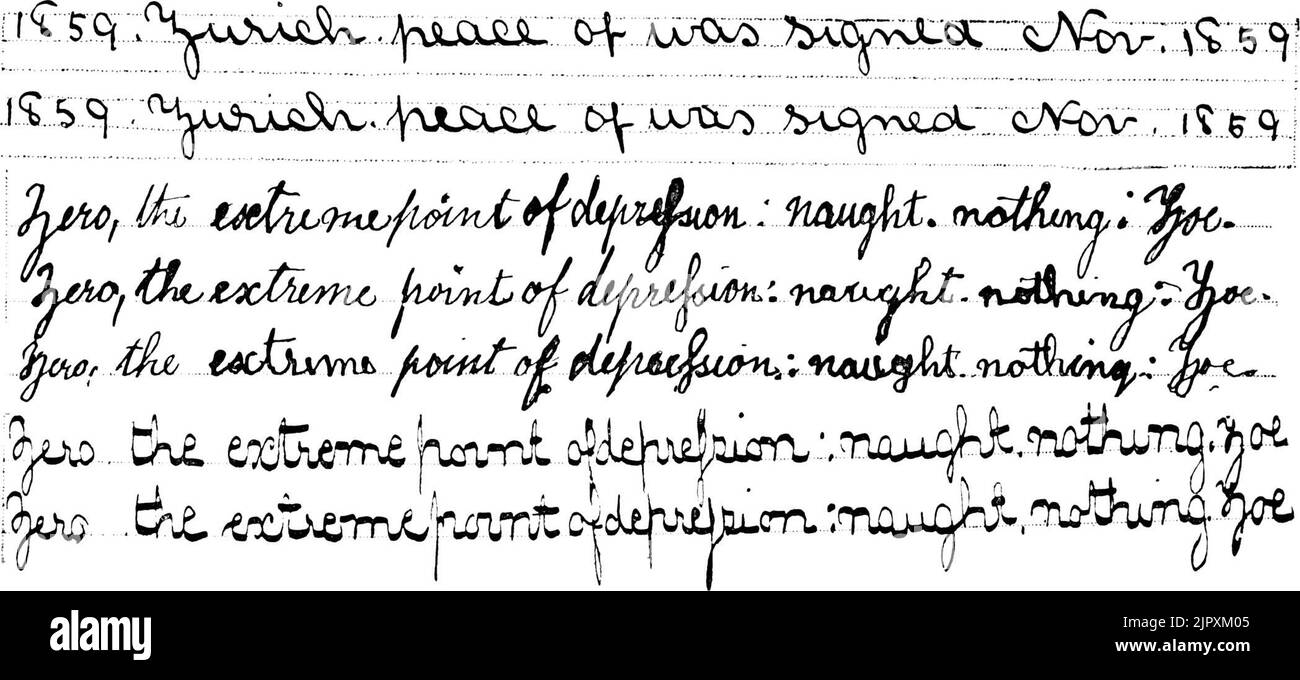 Theory and Practice of Handwriting-159-Fig 61 Stock Photo - Alamy