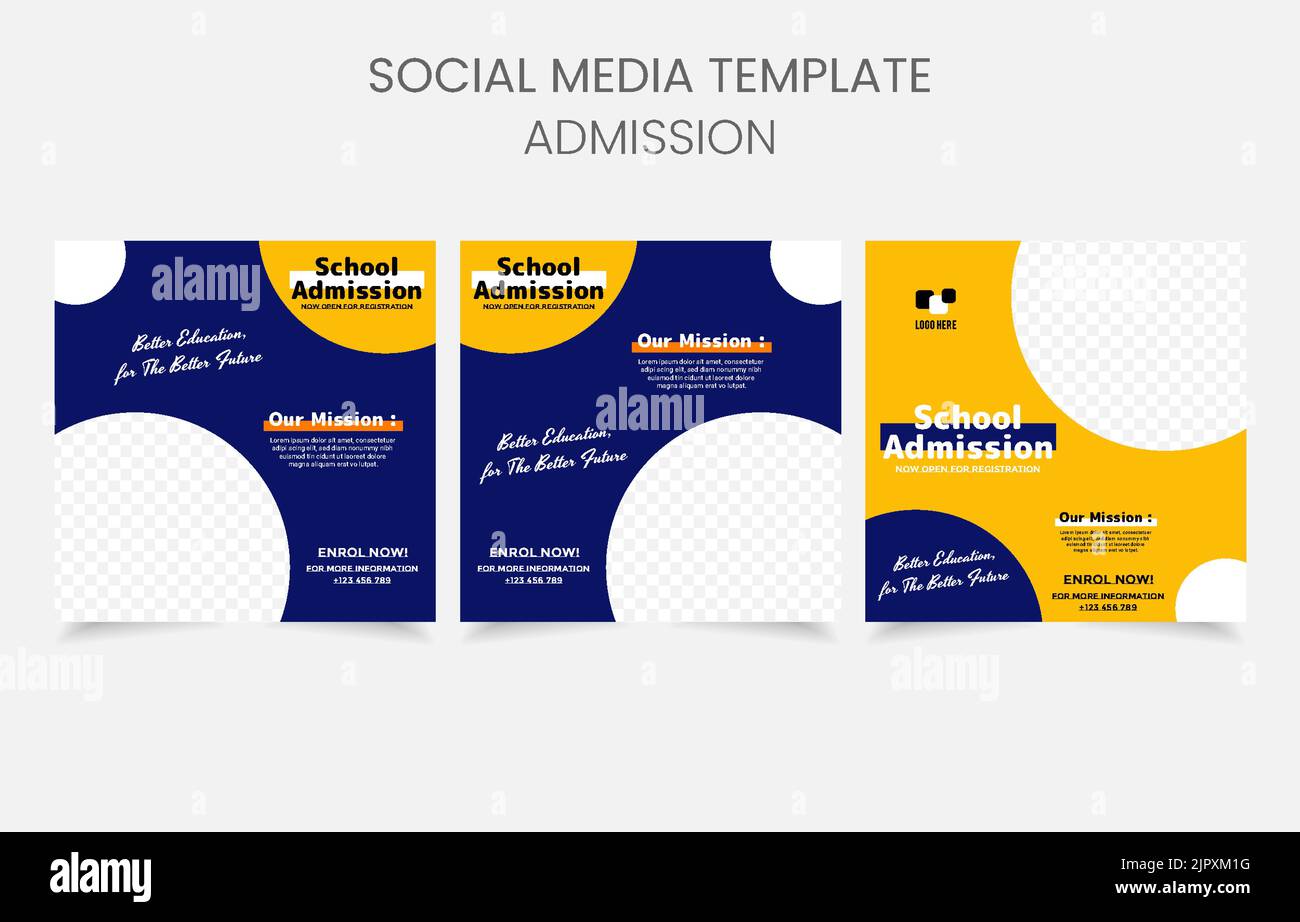 Admission flyer design hi-res stock photography and images - Alamy