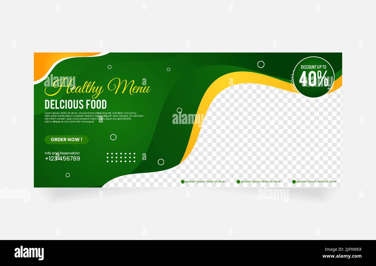 Food promo template hi-res stock photography and images - Alamy