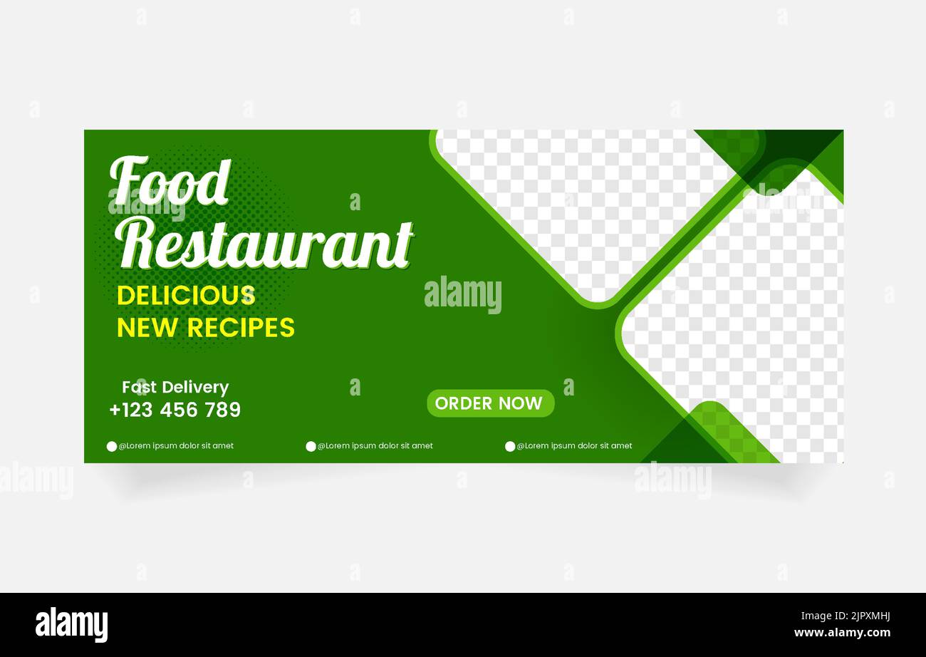 Food menu promo poster Stock Vector Images - Alamy