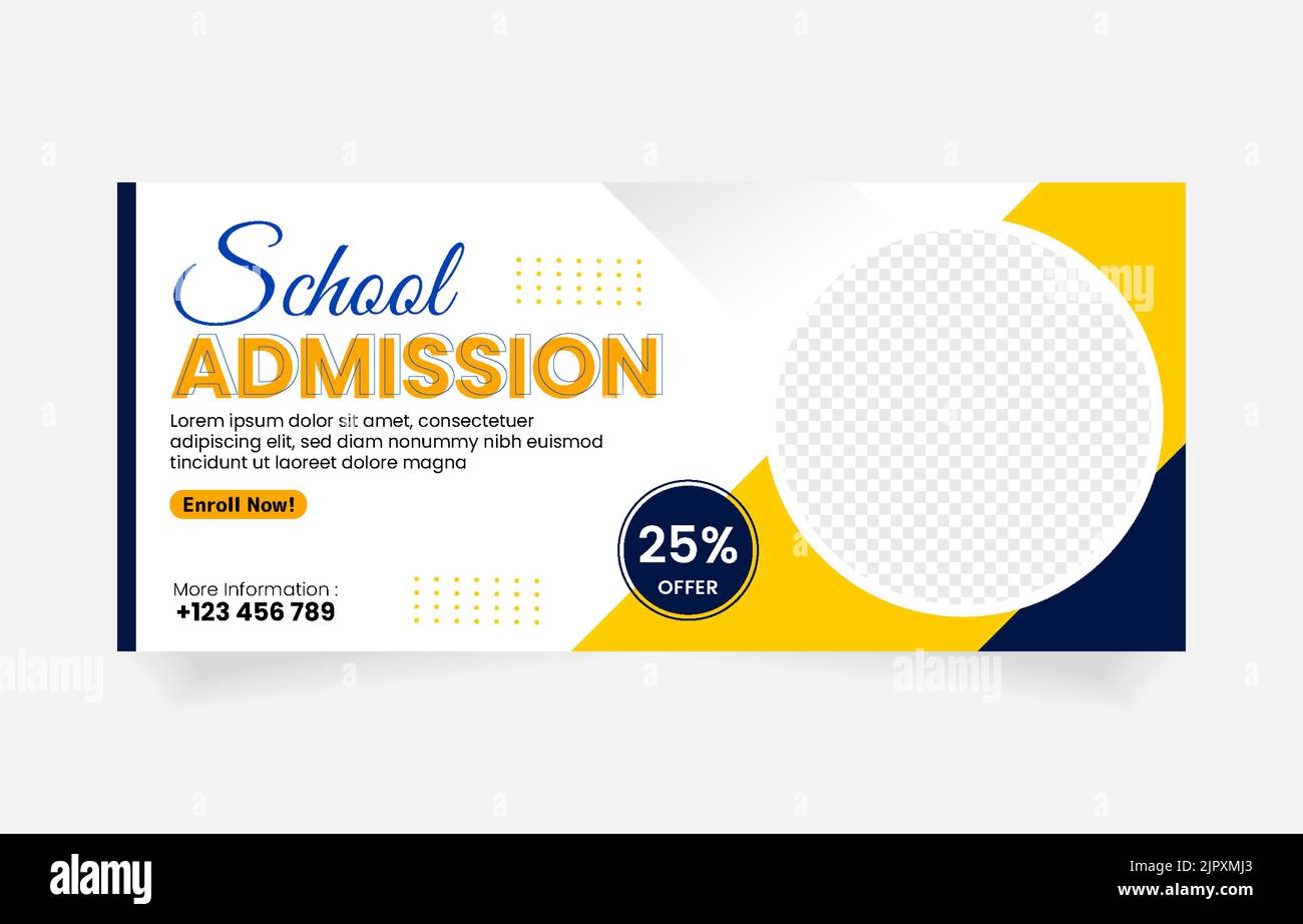 school admission picture template replacement Stock Vector Image & Art ...
