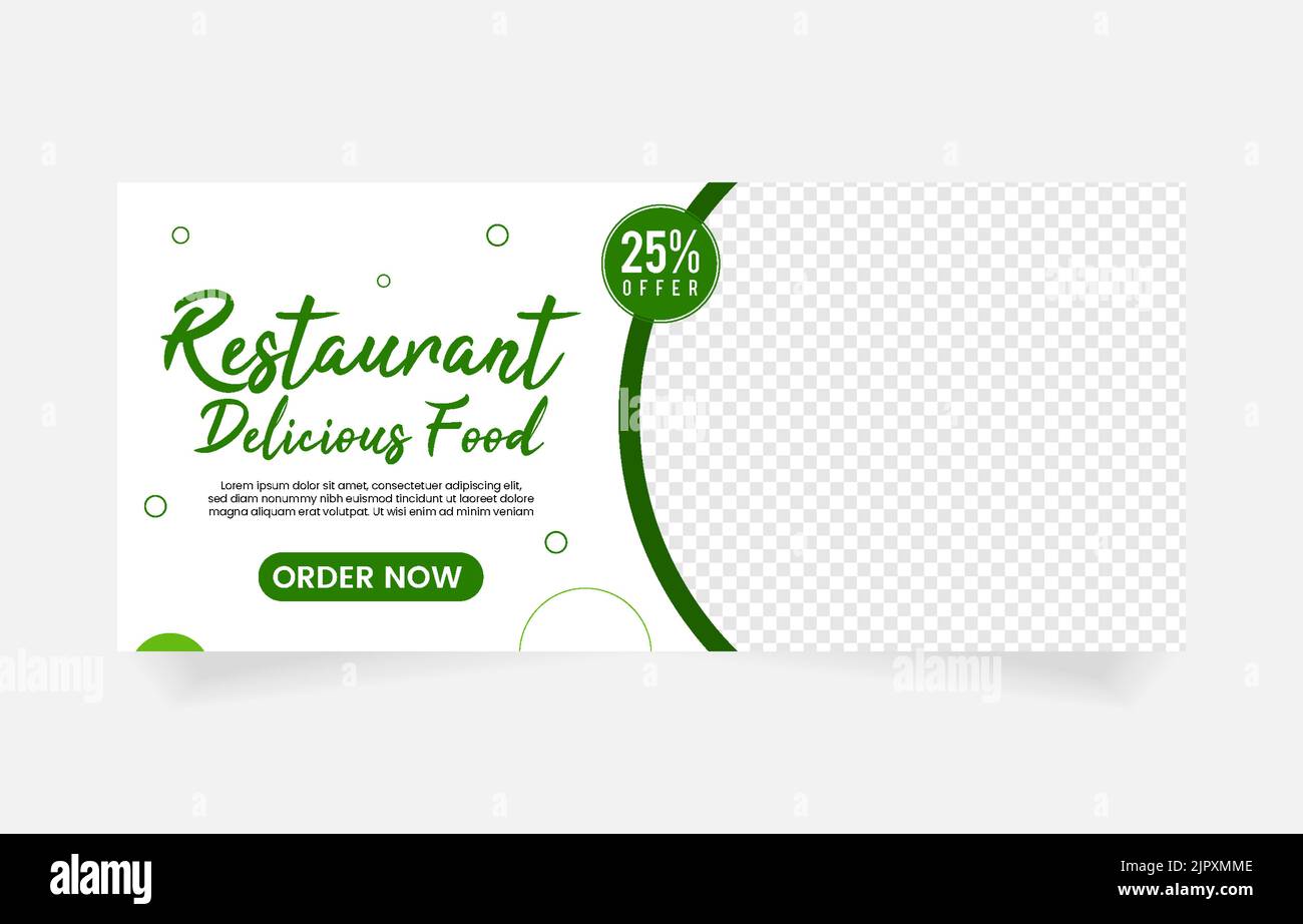 restaurant and cafe menu promo template design Stock Vector Image & Art ...