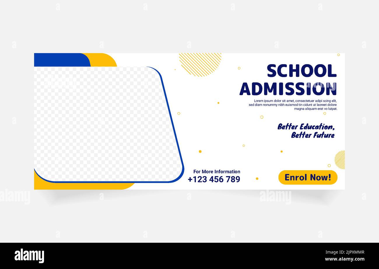 school admission template design vector Stock Vector Image & Art - Alamy