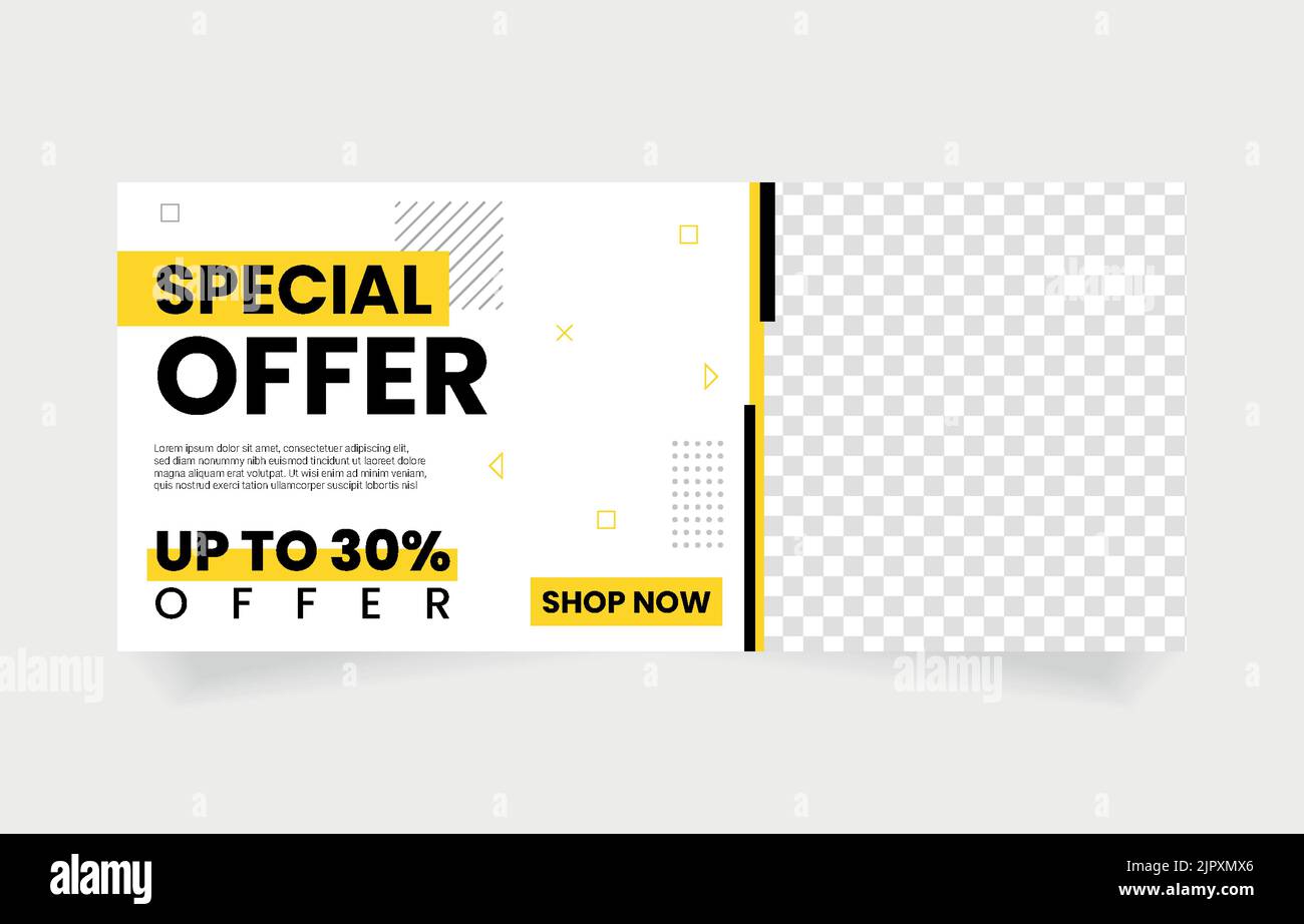 special offer template design banner product promotion Stock Vector ...