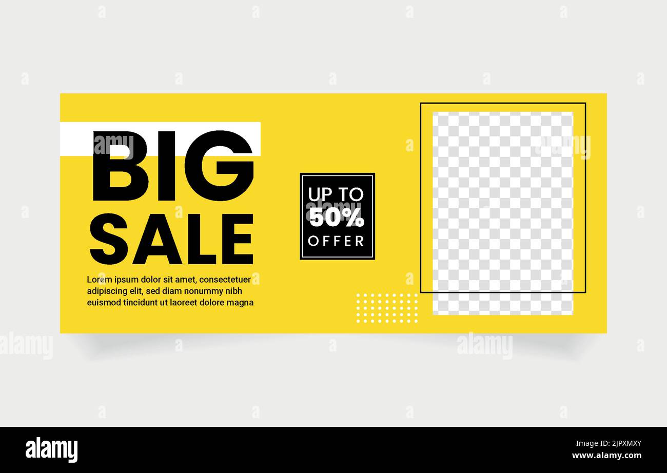 big sale banner template design Stock Vector Image & Art - Alamy
