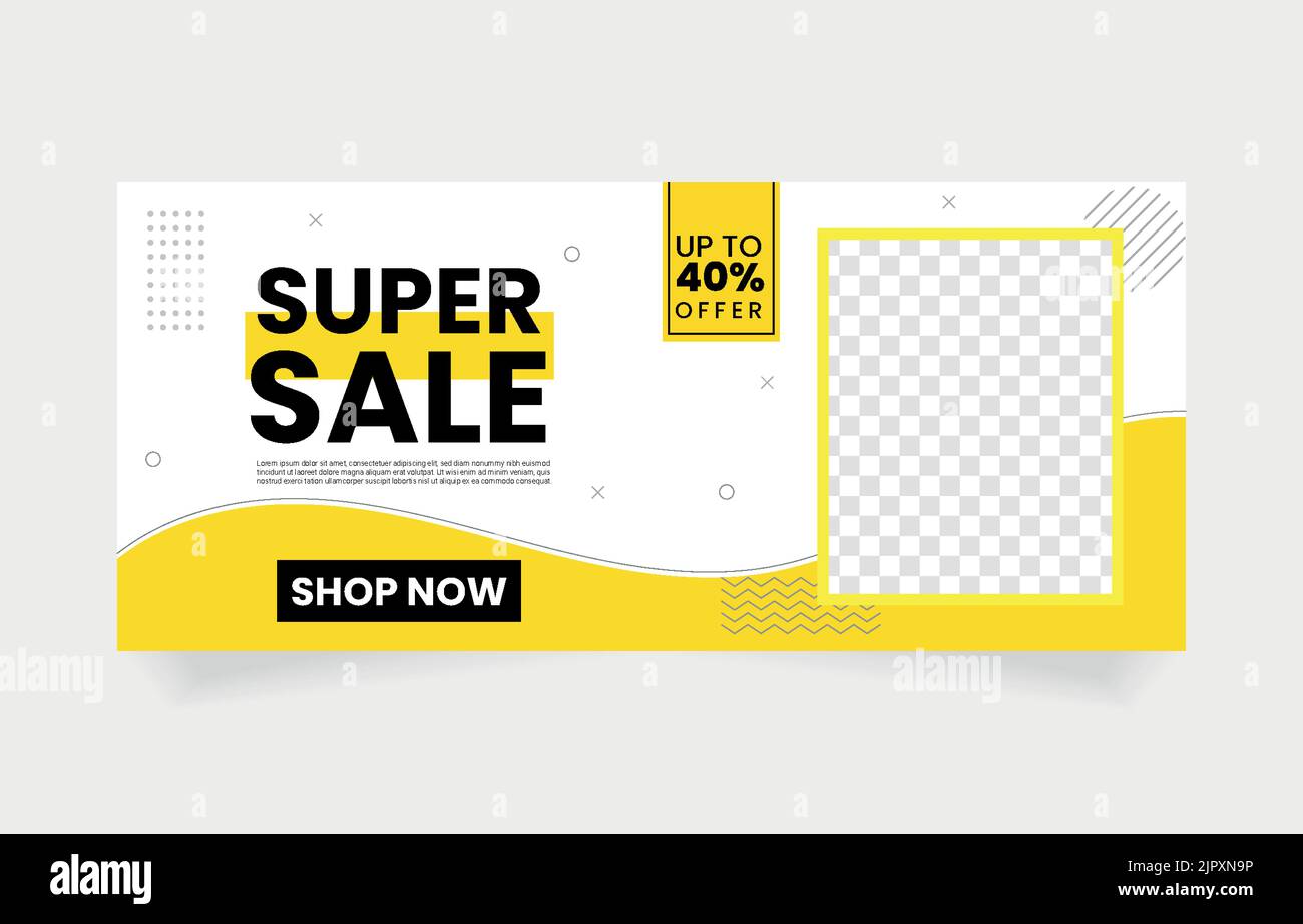 Super sale banner Stock Vector Images - Alamy