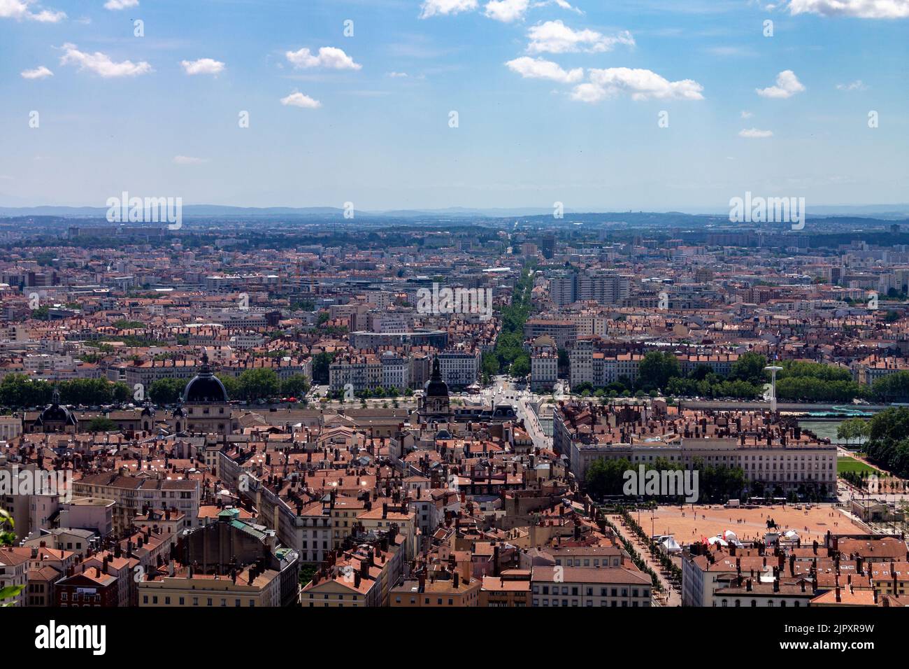 The historical buildings of downtown Lyon, France Stock Photo - Alamy