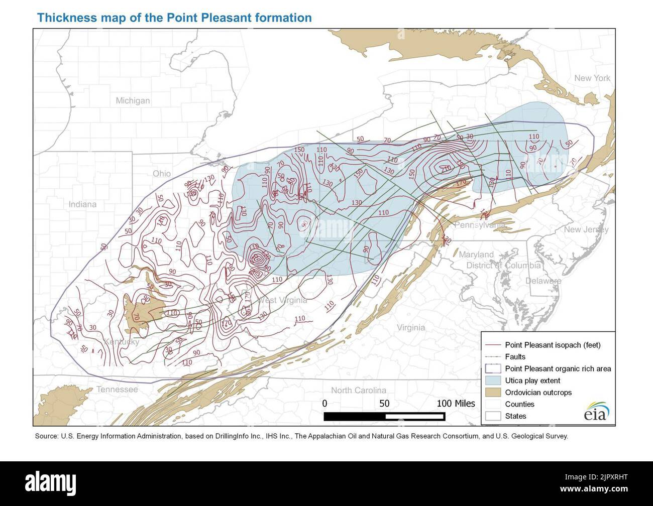 Map of point pleasant hi-res stock photography and images - Alamy