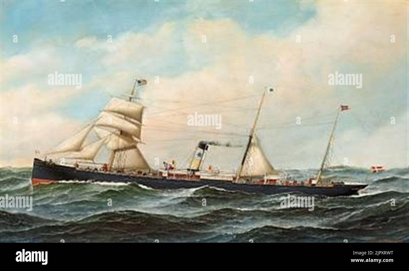 Thingvalla - SSS Norge 1896 Stock Photo - Alamy