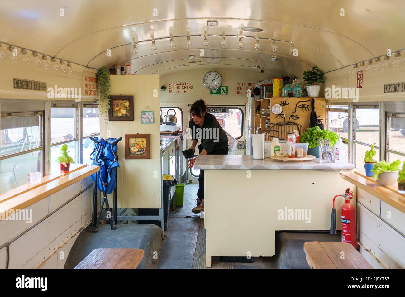 Converted us school bus hi-res stock photography and images - Alamy