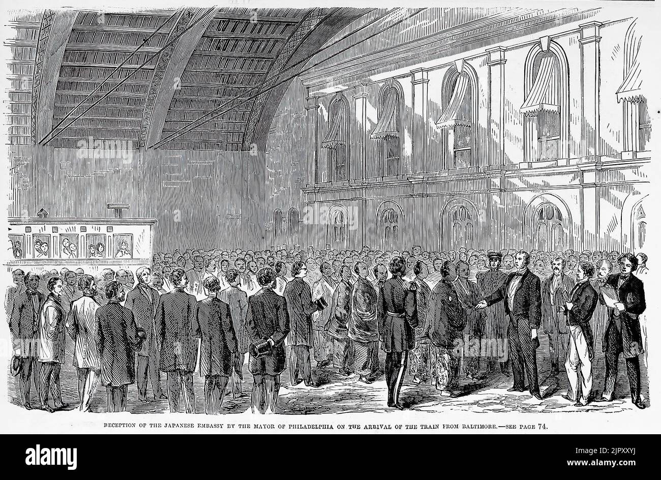 Reception of the Japanese Embassy by the Mayor of Philadelphia ...