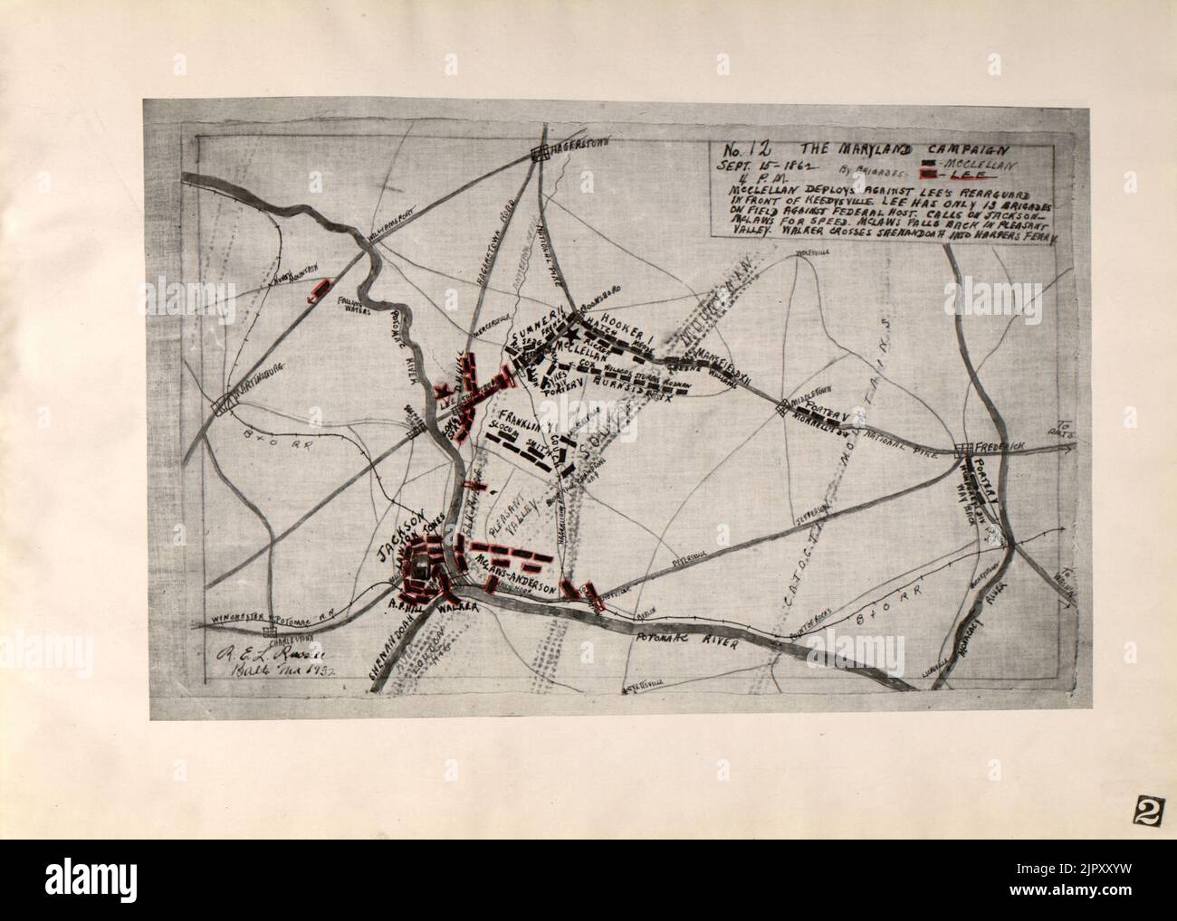 Thirty pen and ink maps of the Maryland Campaign, 1862 - drawn from ...