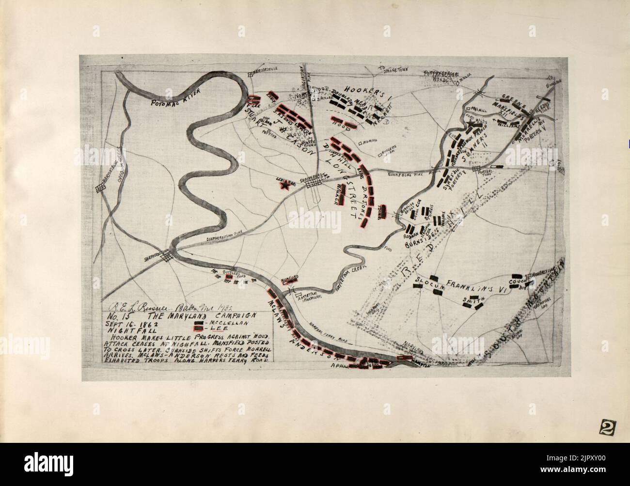 Thirty pen and ink maps of the Maryland Campaign, 1862 - drawn from ...