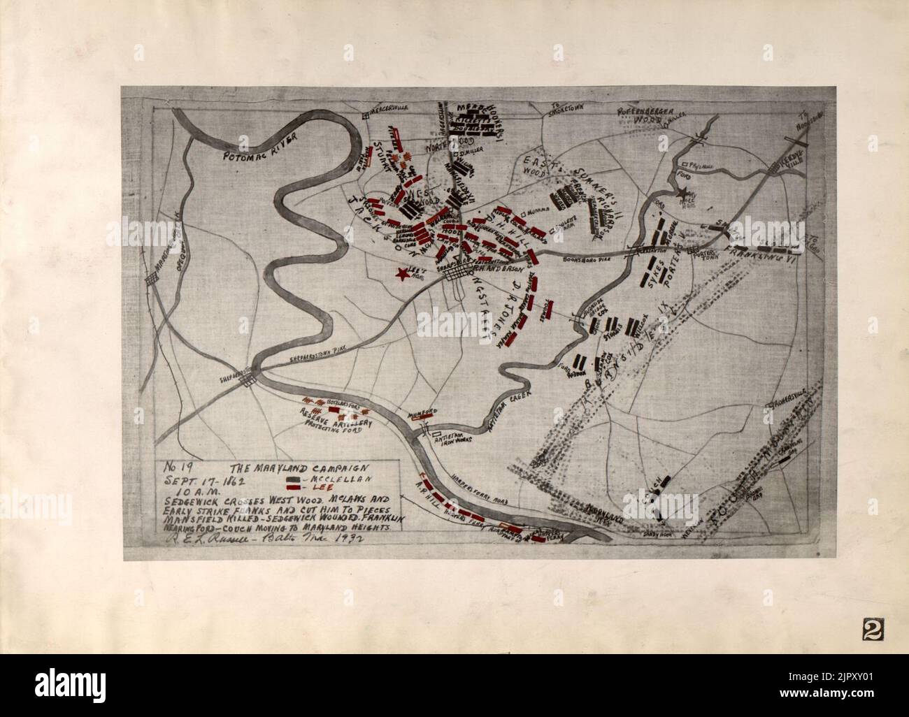Thirty pen and ink maps of the Maryland Campaign, 1862 - drawn from ...