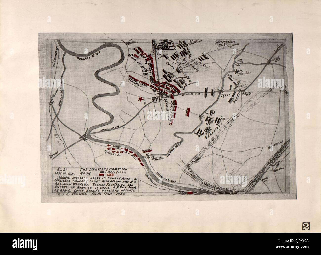 Thirty pen and ink maps of the Maryland Campaign, 1862 - drawn from ...