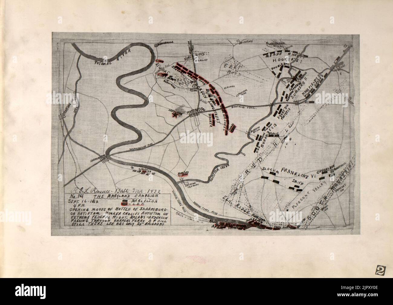 Thirty pen and ink maps of the Maryland Campaign, 1862 - drawn from ...