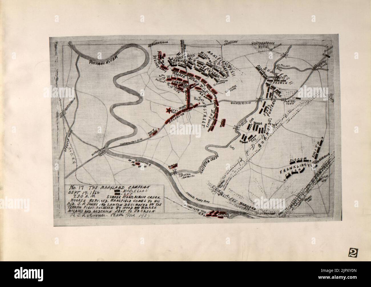 Thirty pen and ink maps of the Maryland Campaign, 1862 - drawn from ...