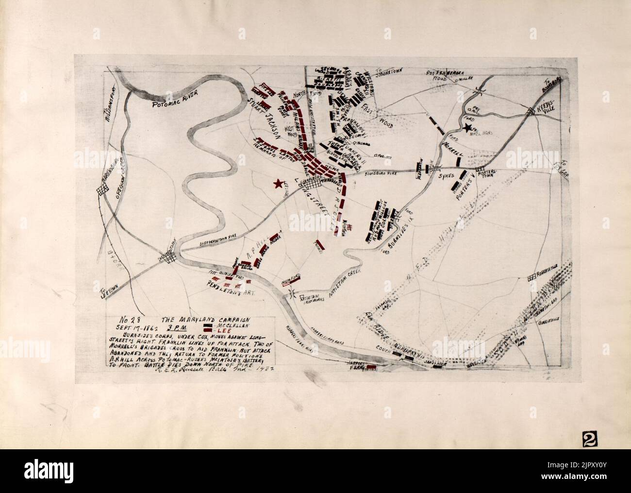 Thirty pen and ink maps of the Maryland Campaign, 1862 - drawn from ...