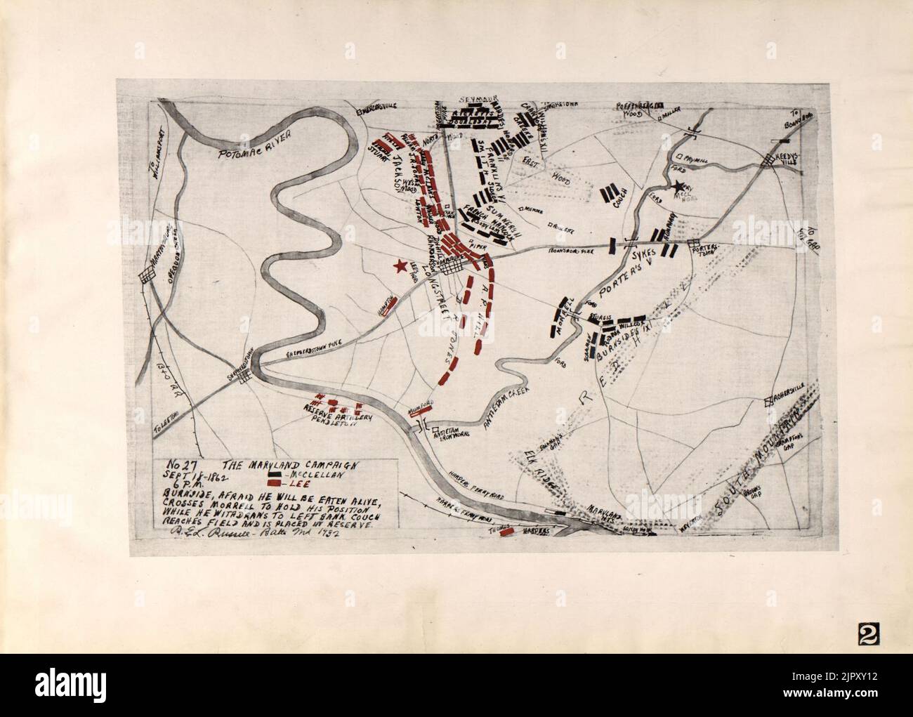 Thirty pen and ink maps of the Maryland Campaign, 1862 - drawn from ...