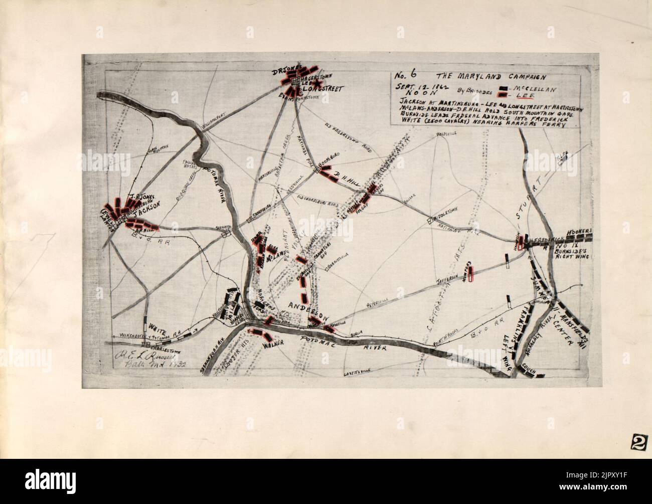 Thirty pen and ink maps of the Maryland Campaign, 1862 - drawn from descriptive readings and map ...