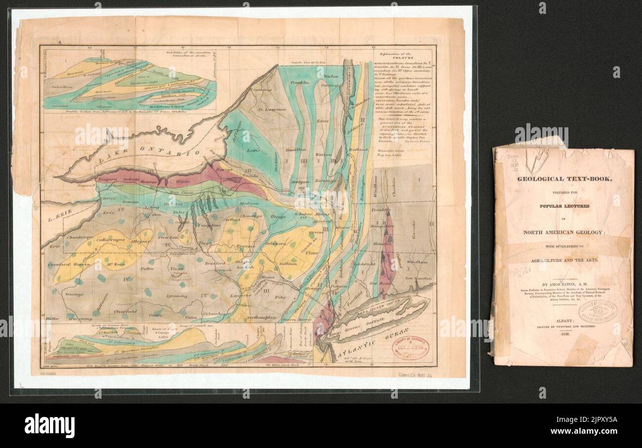 This colour'd map exhibits a general view of the economical geology of ...
