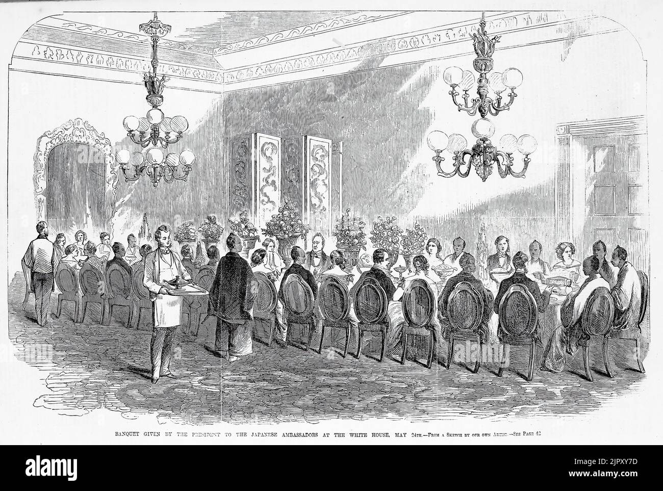 Banquet given by the President to the Japanese ambassadors at the White ...