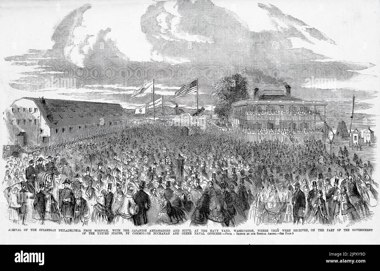 Arrival of the steamboat Philadelphia from Norfolk, with the Japanese ...