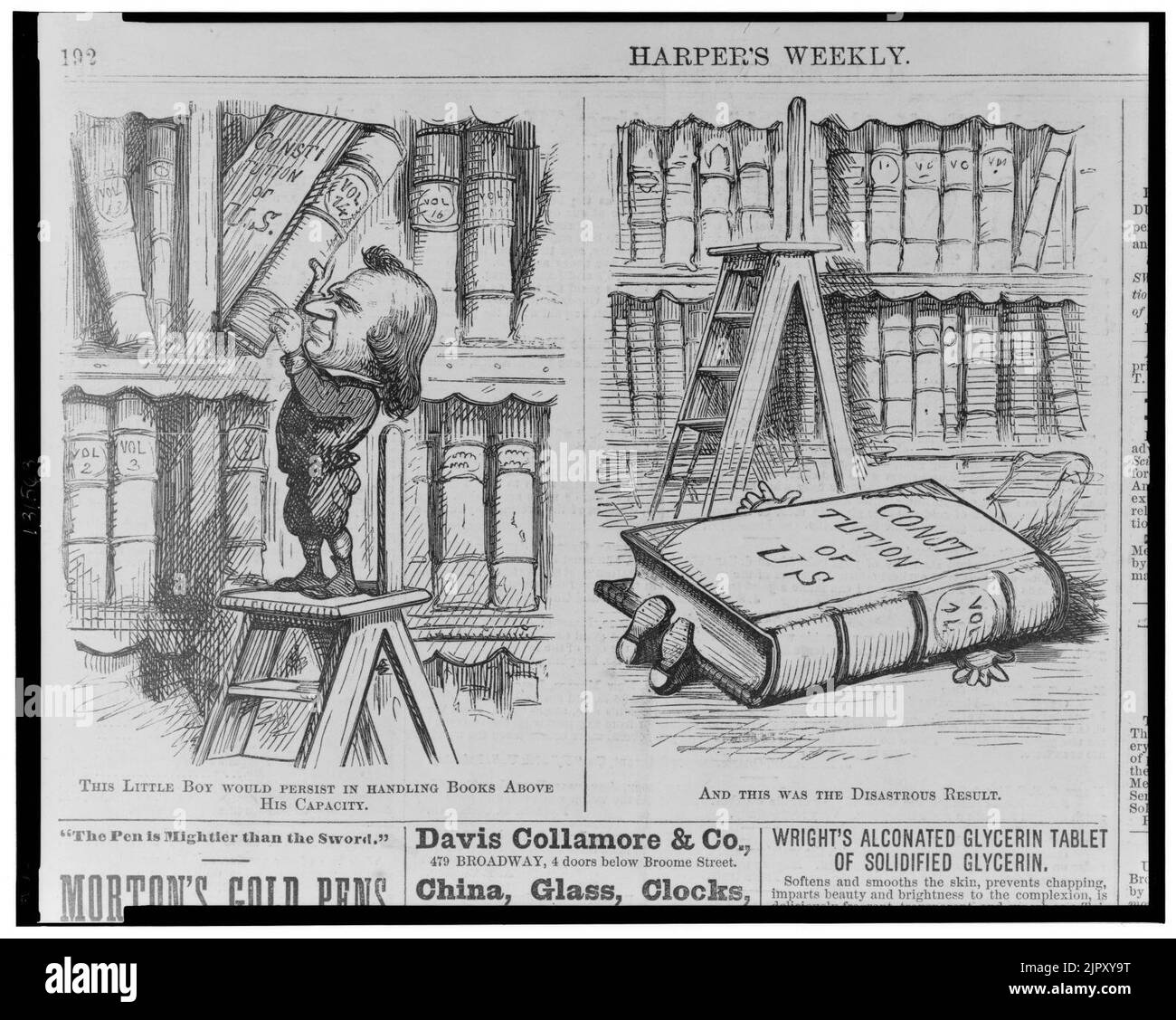 This little boy would persist in handling books above his capacity And ...