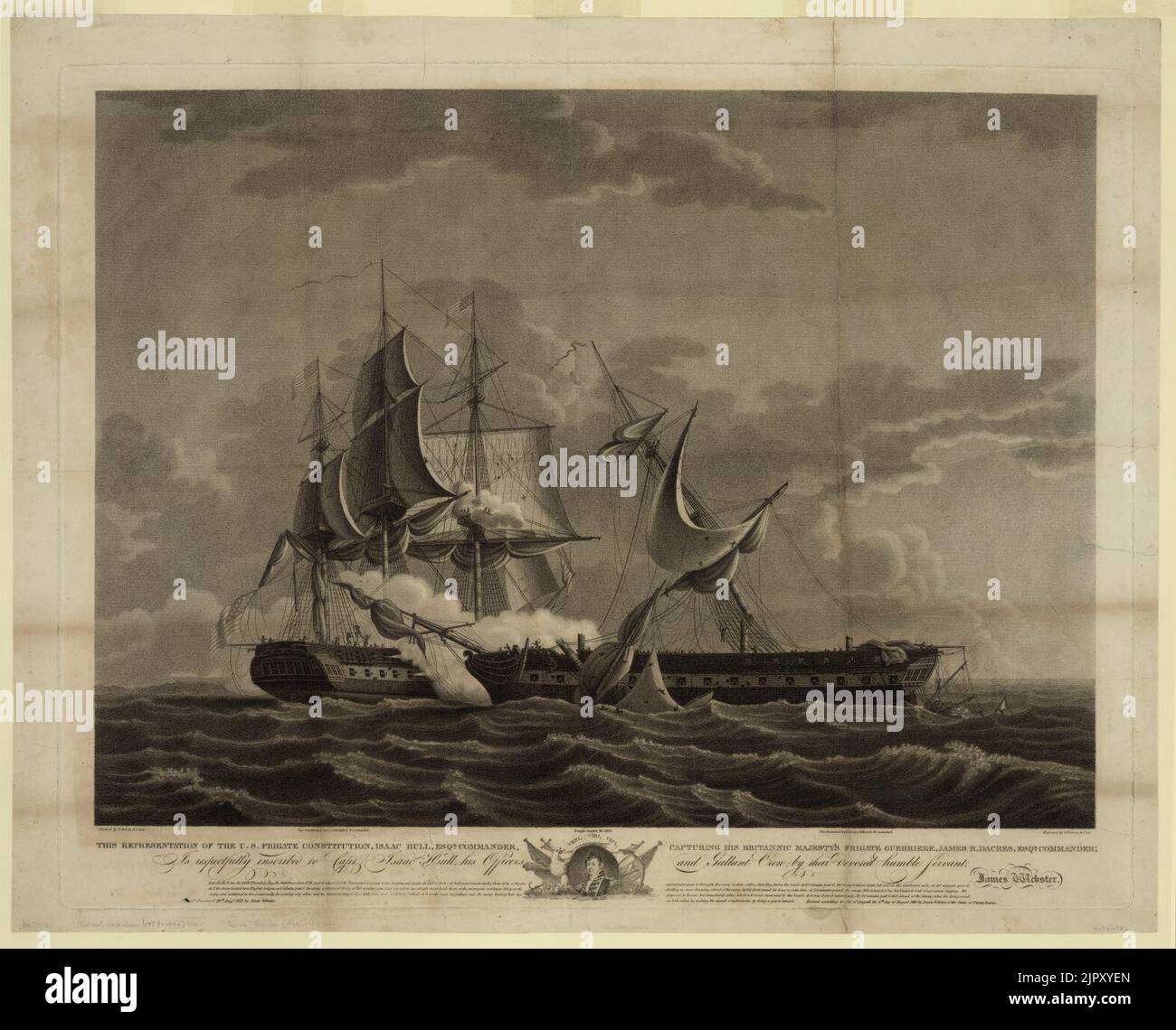 This representation of the U.S. Frigate Constitution, Isaac Hull, Esqr ...