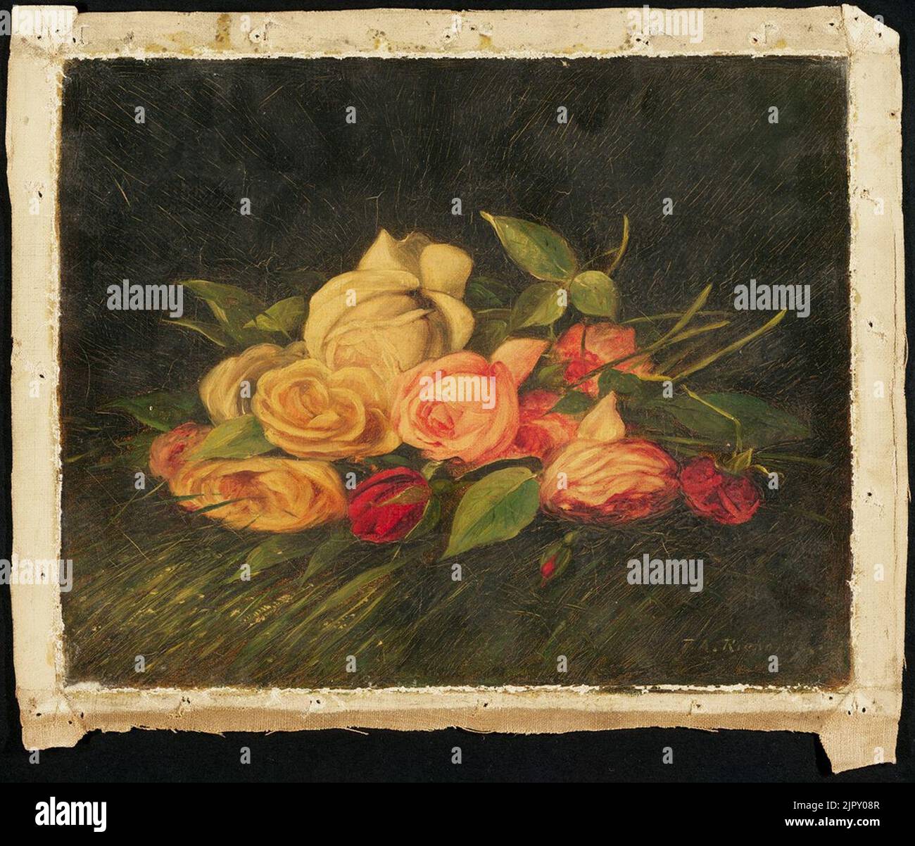 Thomas Addison Richards - Roses Stock Photo - Alamy