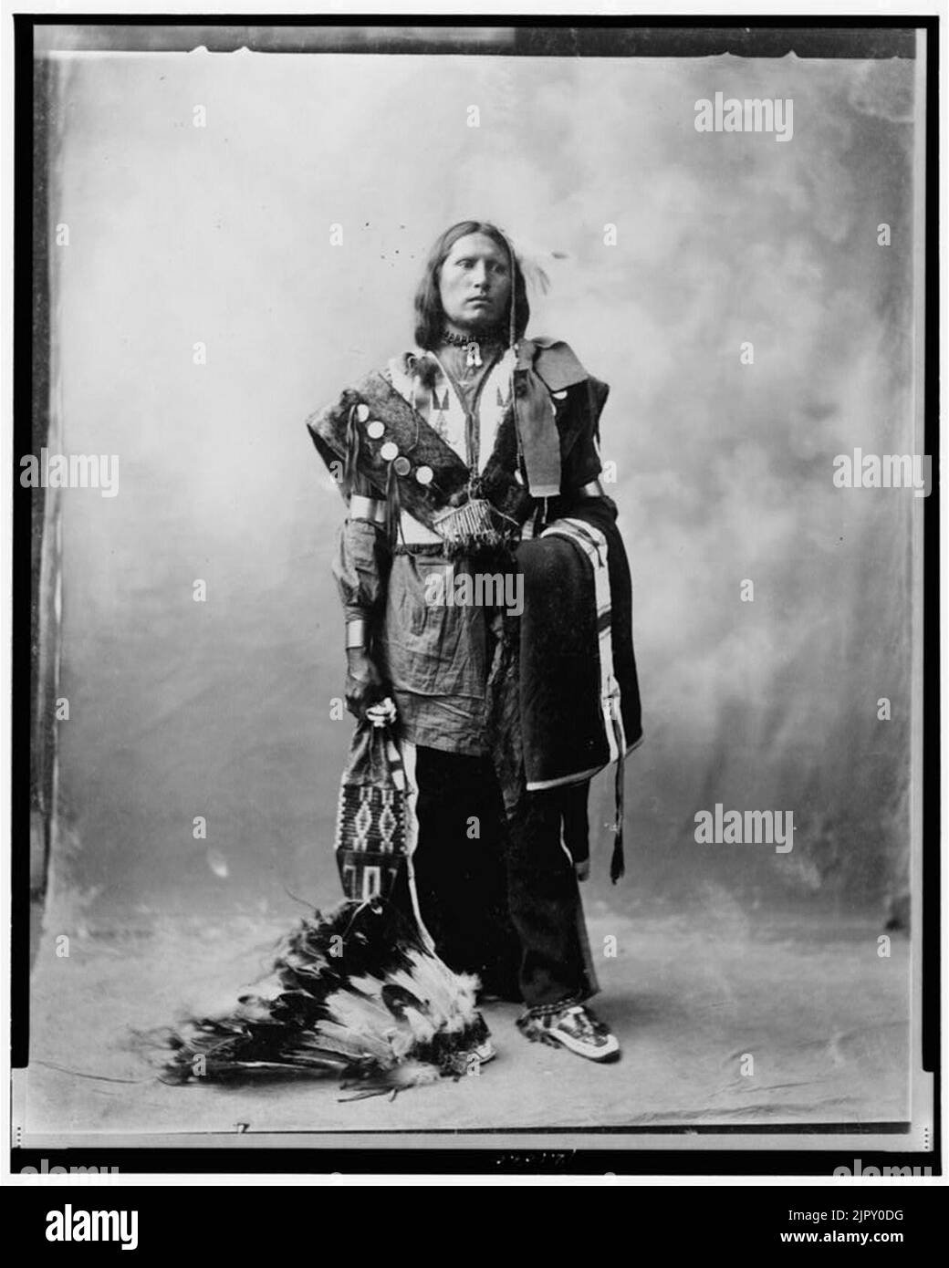 Thomas American Horse, full-length portrait, standing, facing slightly ...