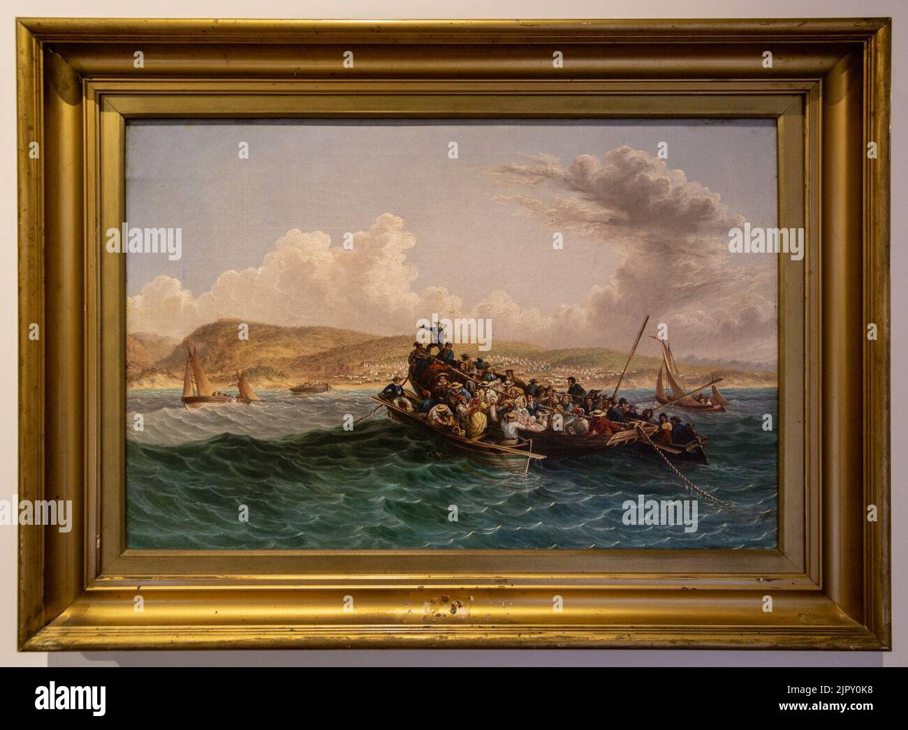 Thomas Baines-The landing of the British settlers of 1820 in Algoa Bay ...