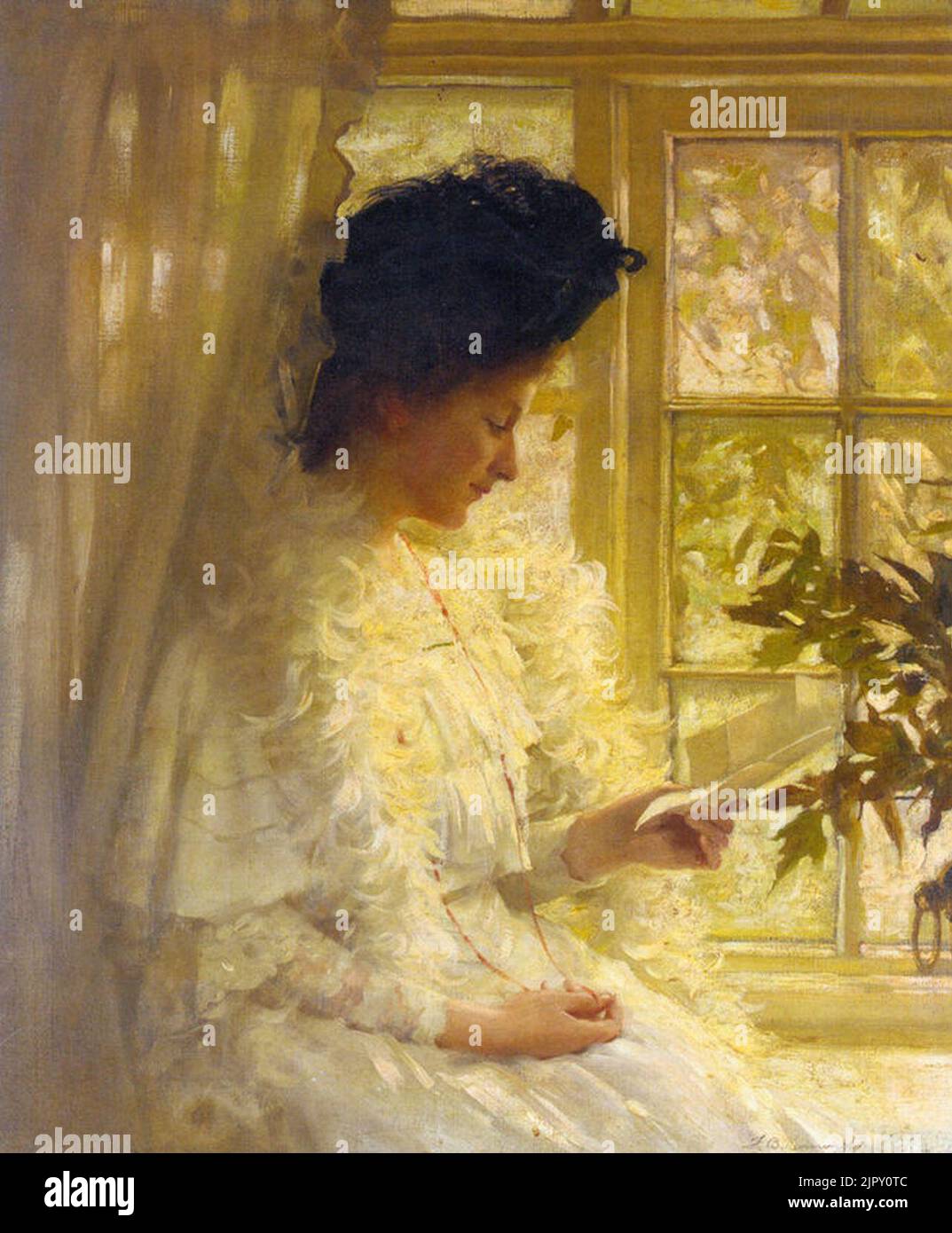 Thomas Benjamin Kennington-The Letter Stock Photo - Alamy