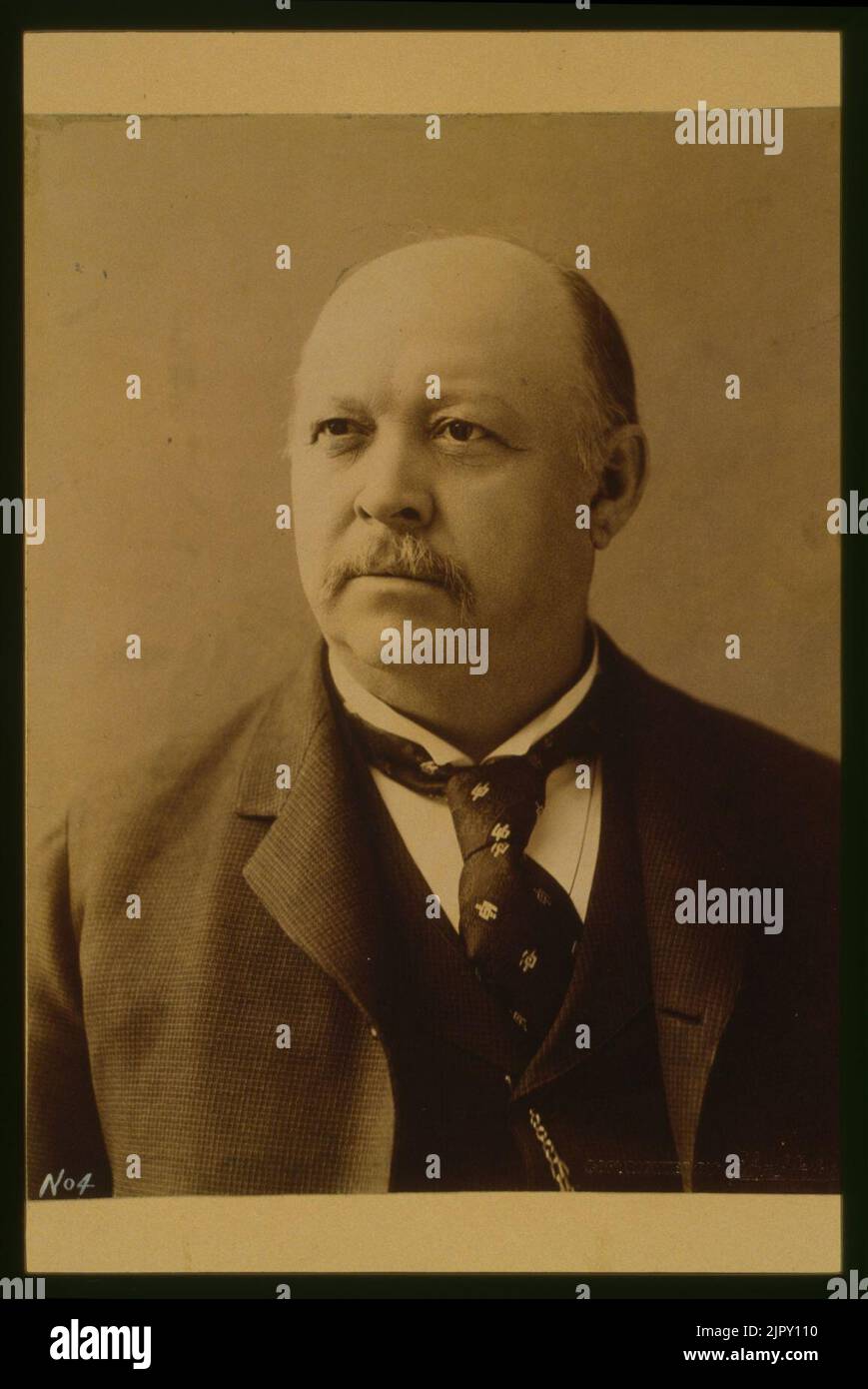 Thomas Brackett Reed, head-and-shoulders portrait, facing slightly left ...