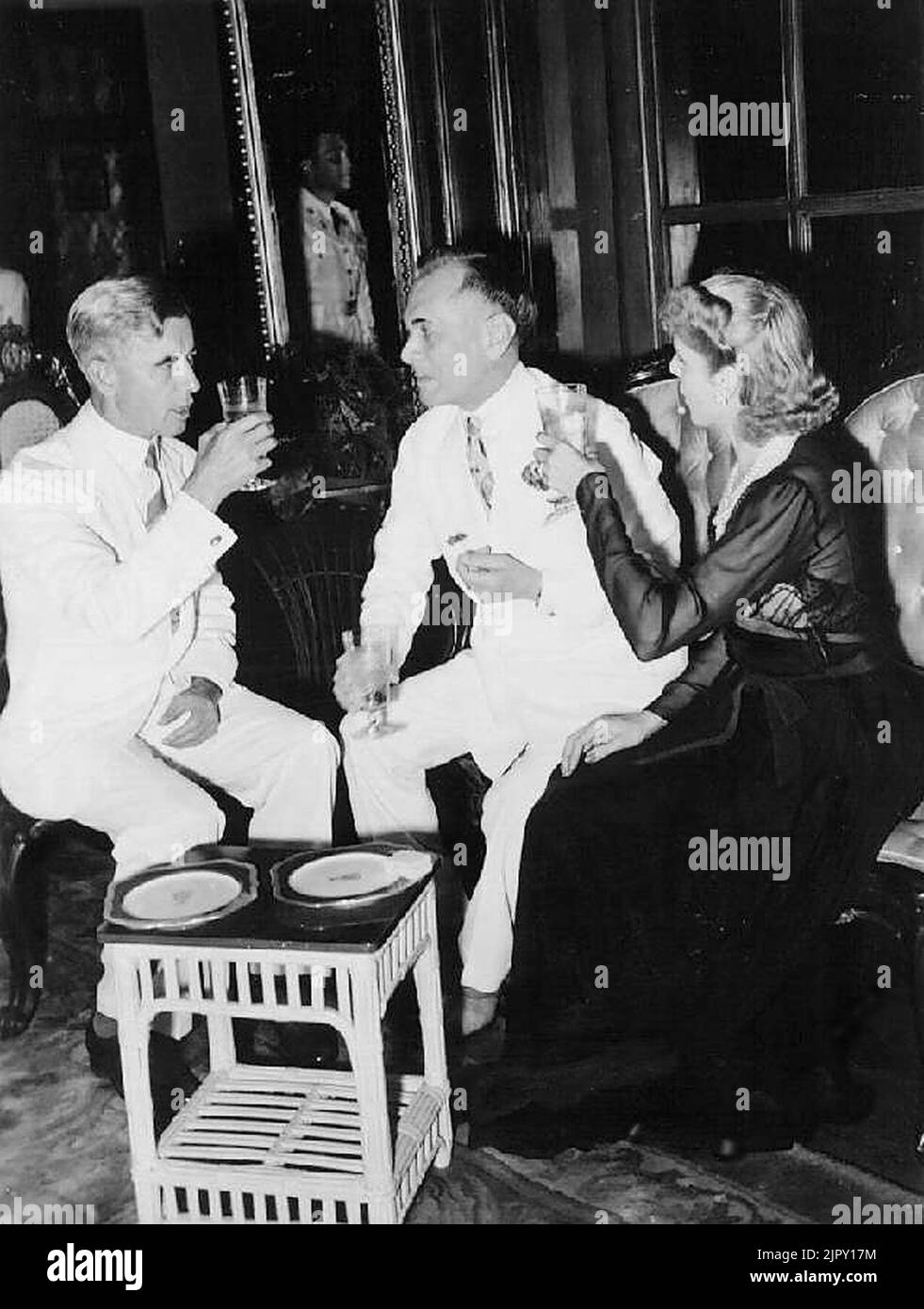 Thomas C. Hart, Manuel Quezon, Clare Boothe Luce - October 1941 Stock ...