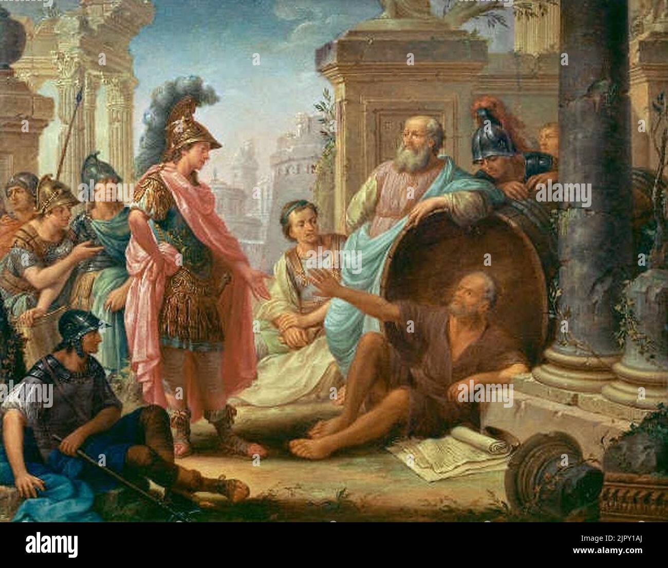 Thomas Christian Wink - Diogenes and Alexander Stock Photo - Alamy
