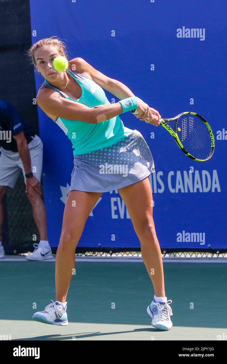20/08/2022 - VANCOUVER, BC - AUGUST 20: Semi-Finals: Lucia Bronzetti of ...