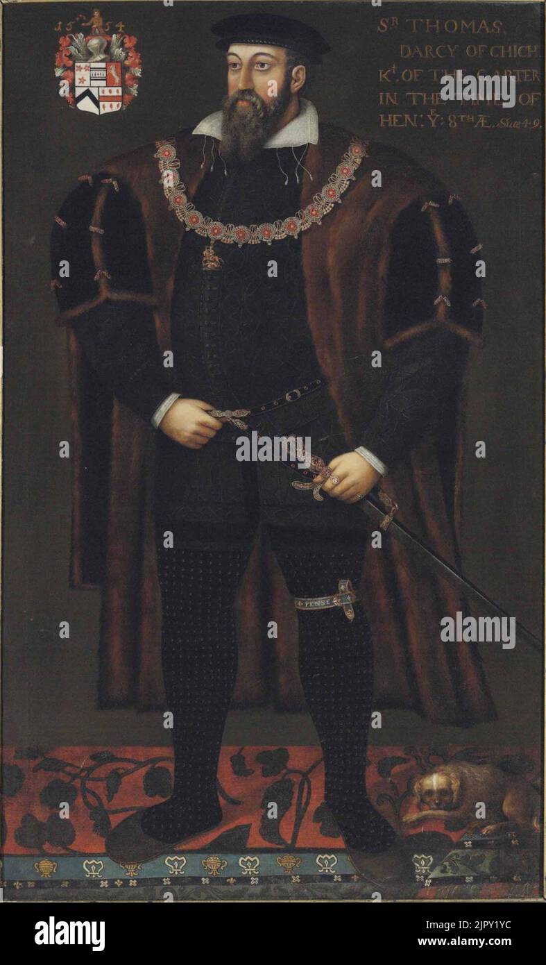 Thomas Darcy, 1st Baron Darcy of Chiche, after Gerlach Flicke Stock ...