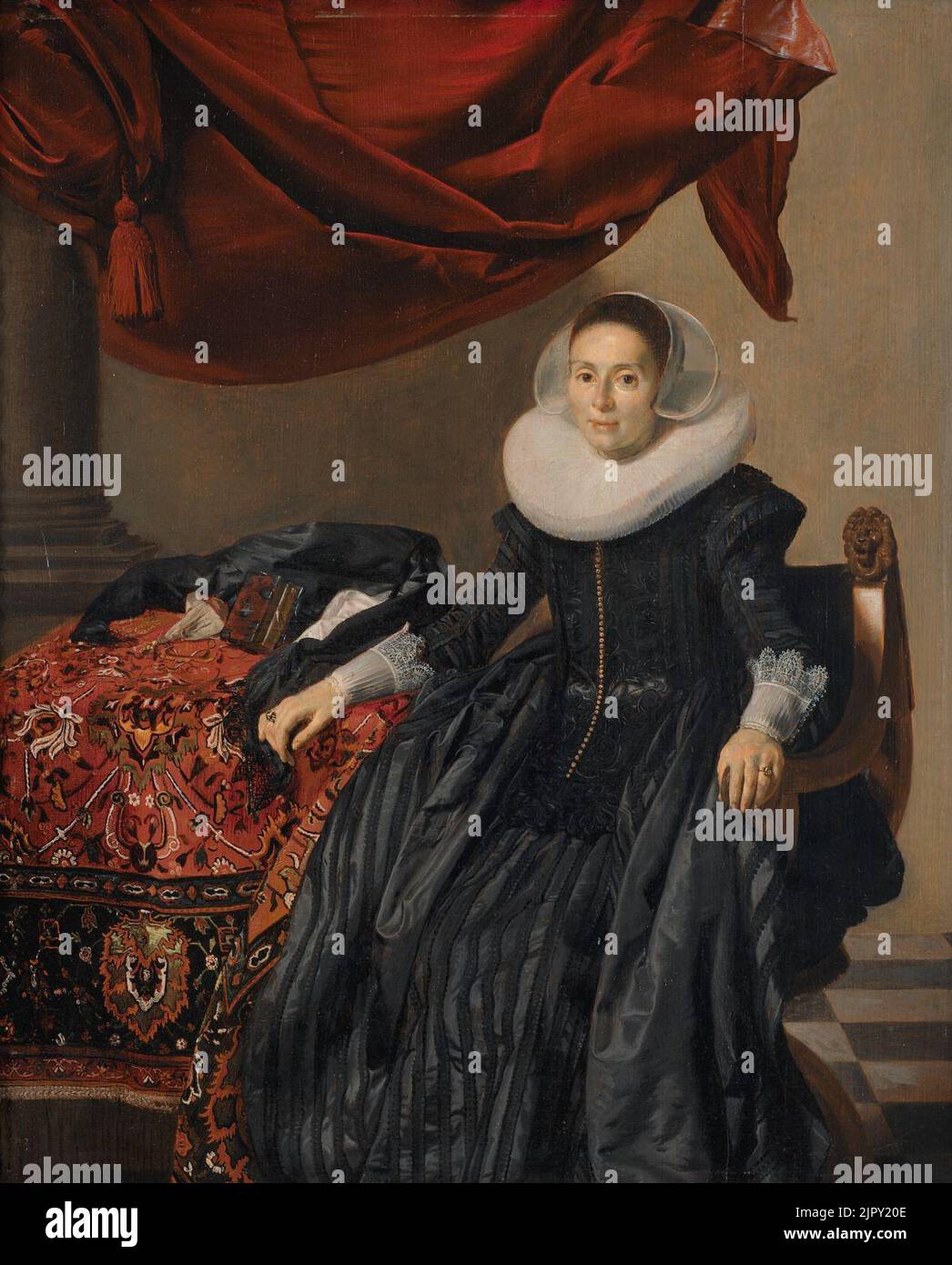 Thomas de Keyser - Portrait of a Young Woman Stock Photo - Alamy