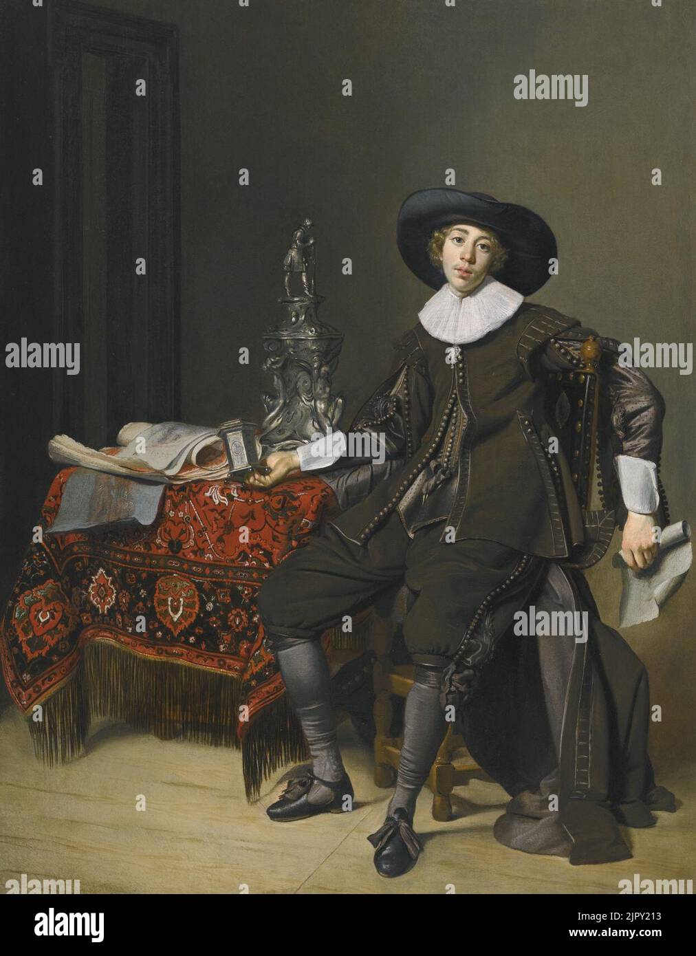 Thomas de Keyser - Portrait of a Young Silversmith Stock Photo - Alamy