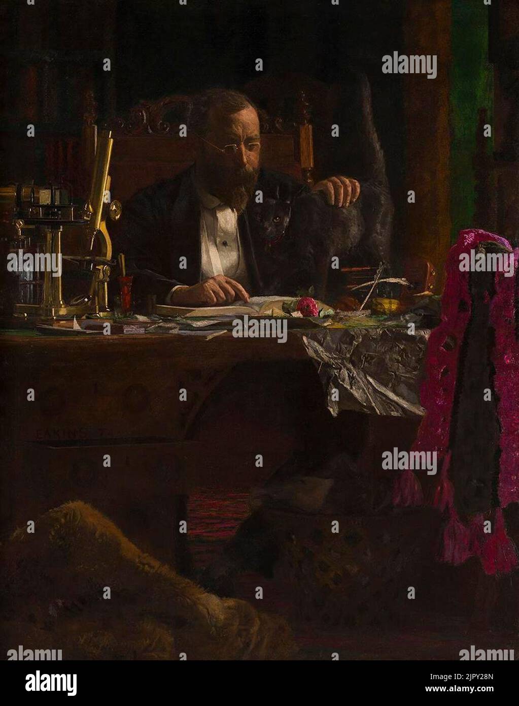 Thomas Eakins - Professor Benjamin Howard Rand Stock Photo - Alamy