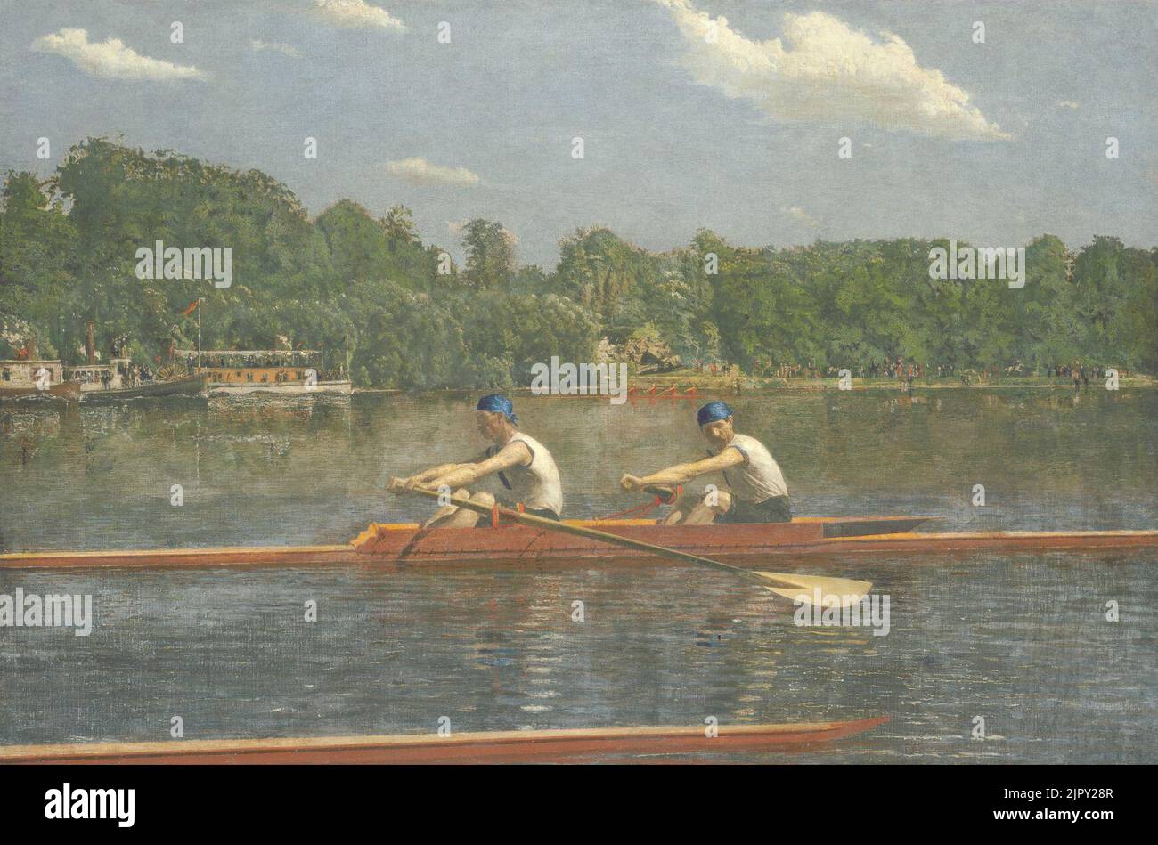Thomas Eakins - The Biglin Brothers Racing Stock Photo - Alamy
